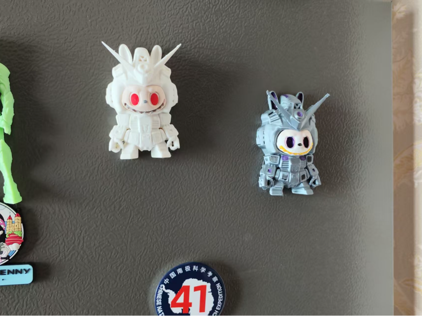 3D-printed Labubu Gundam Fridge Magnets by pandabear MakerWorld ...