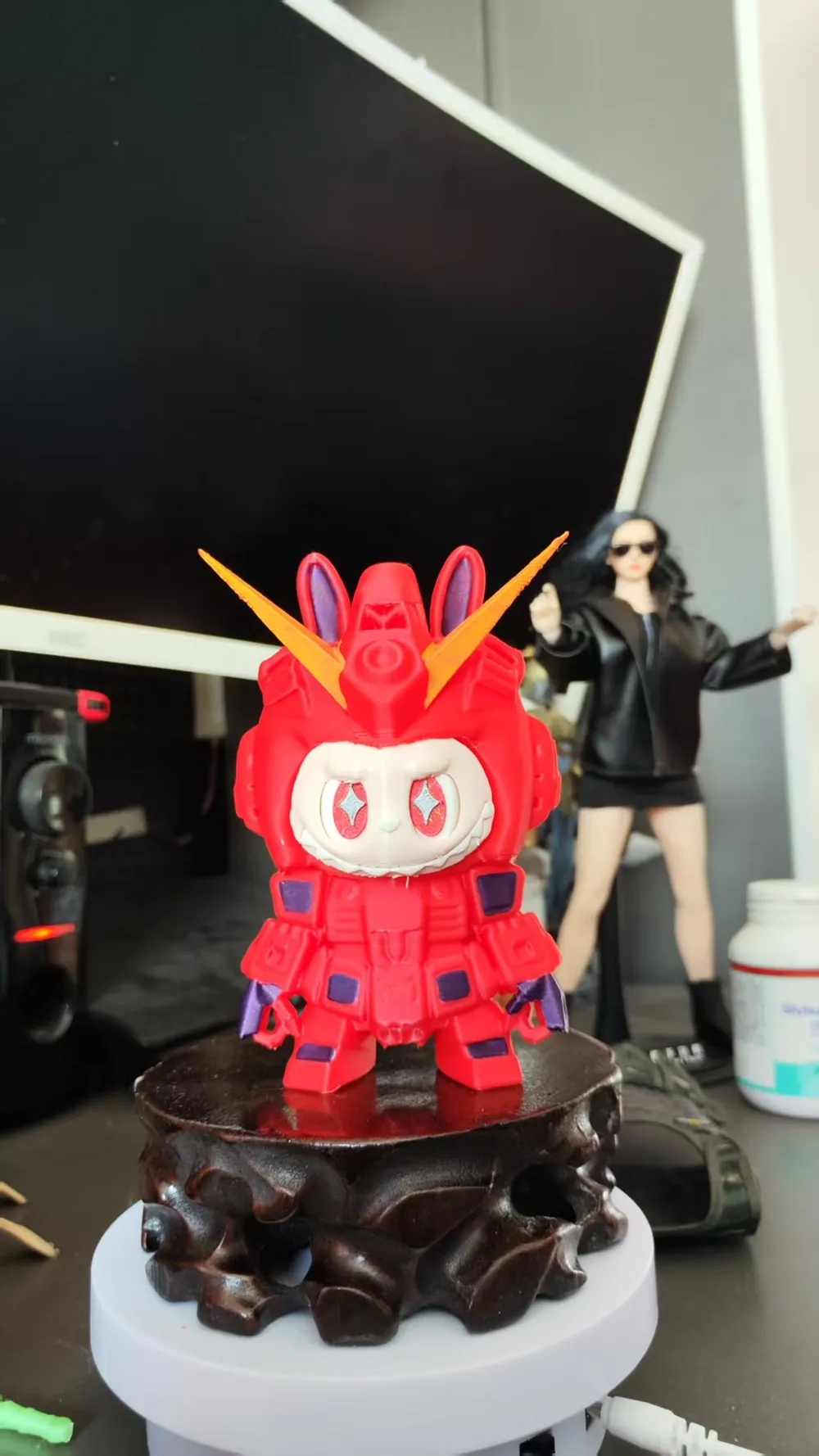 3D-printed Labubu Gundam Fridge Magnets by pandabear MakerWorld ...