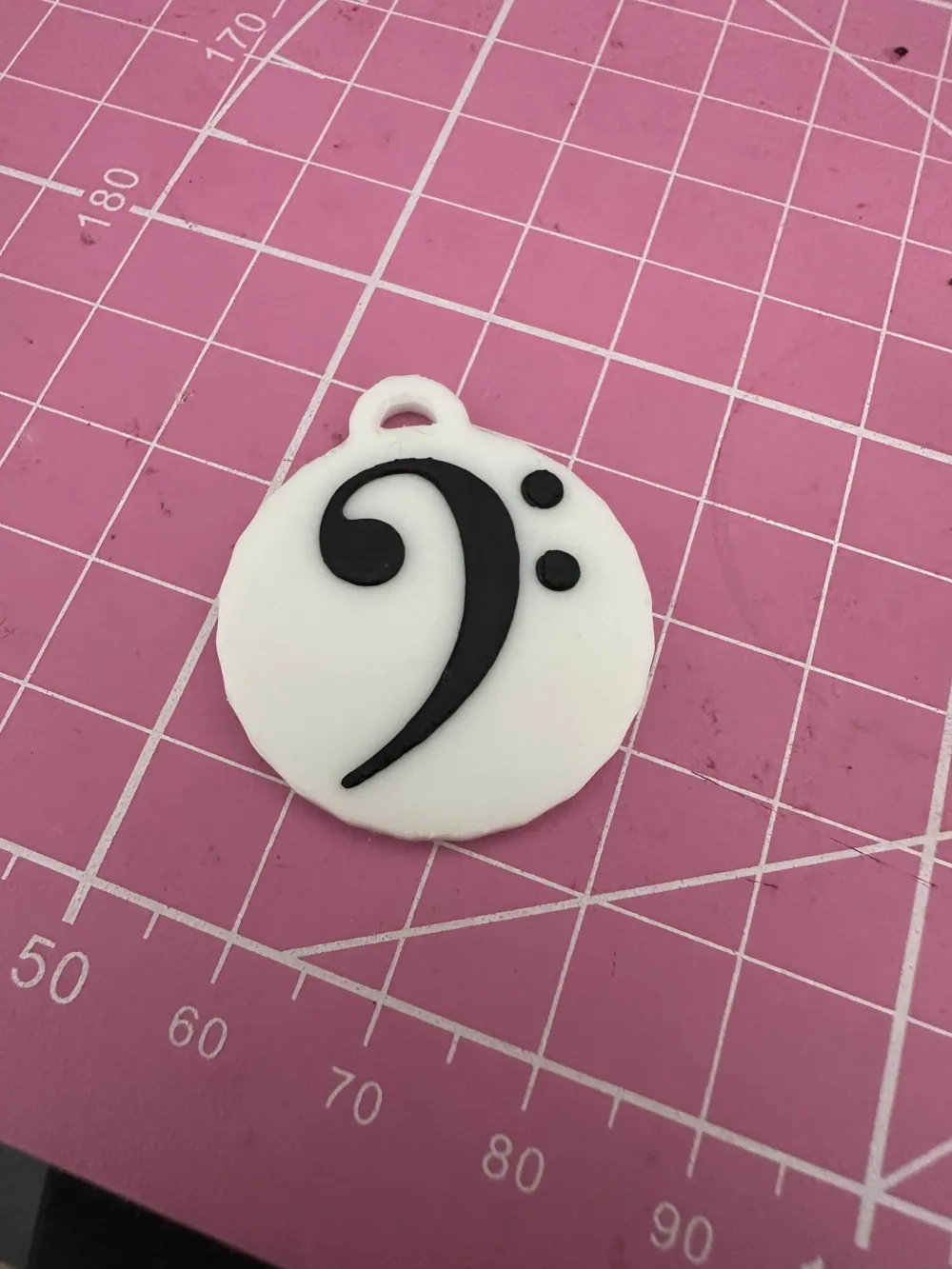 Bass Clef Keychain Charm by not_a_waffle MakerWorld: Download Free 3D ...