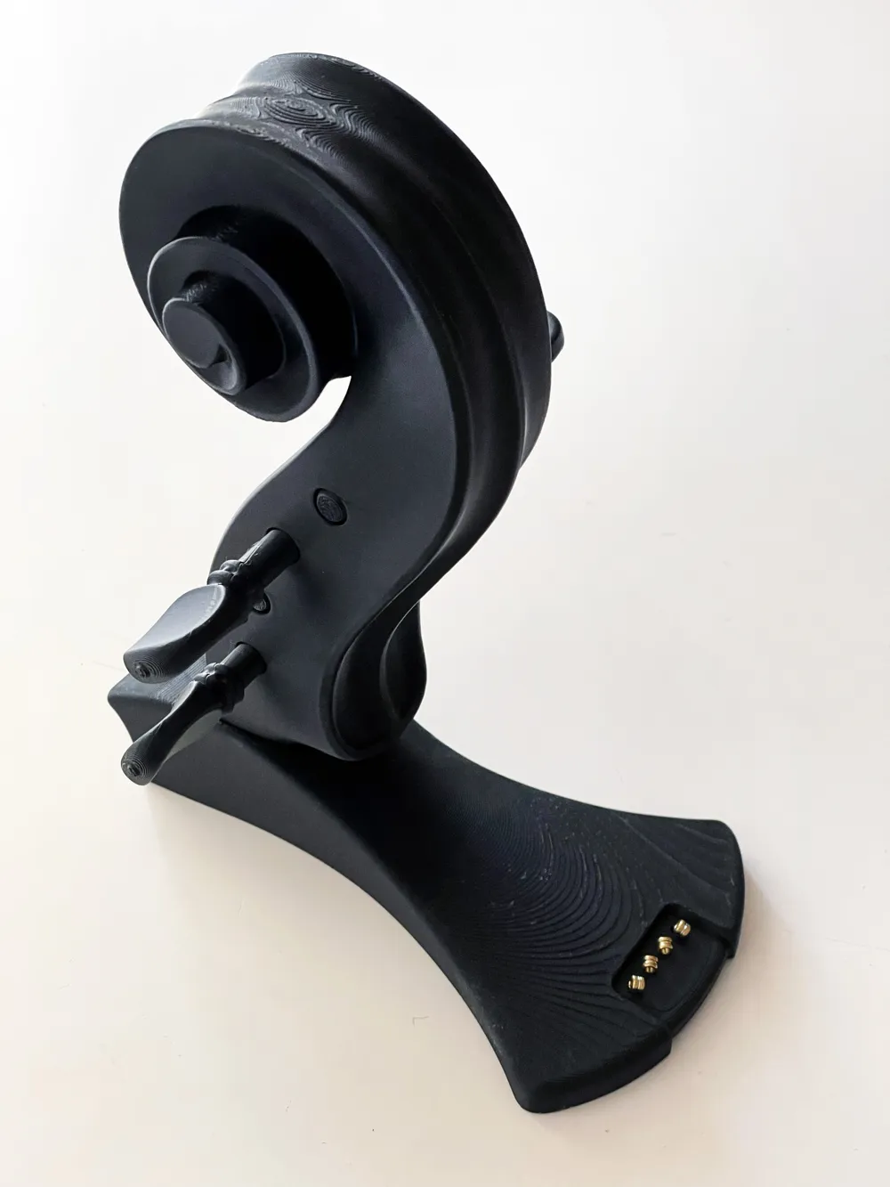 Violin Scroll Headphone Stand – Sculptural Holder - Free 3D Print Model ...