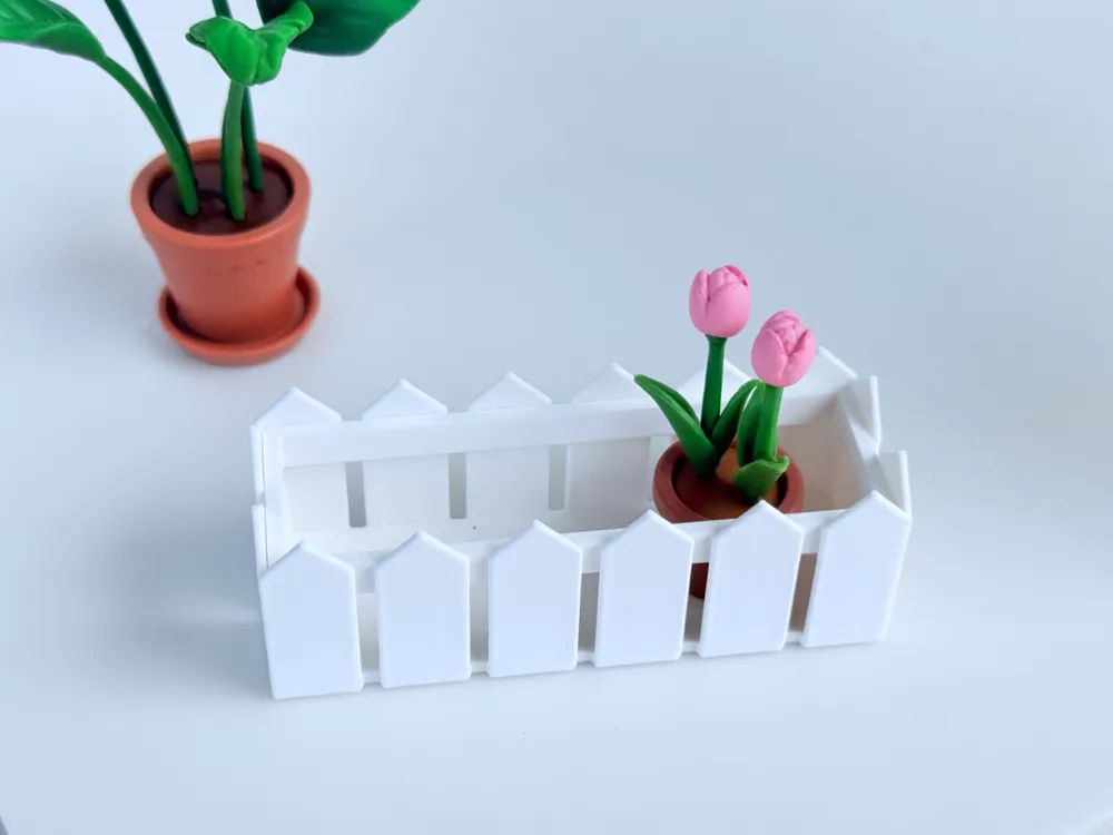 1/6 flower pot stand fence - Free 3D Print Model - MakerWorld