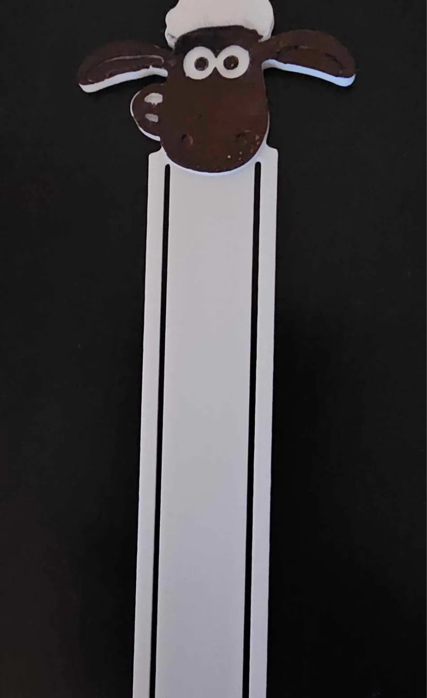 Shaun the sheep bookmark by Manzi R. - MakerWorld