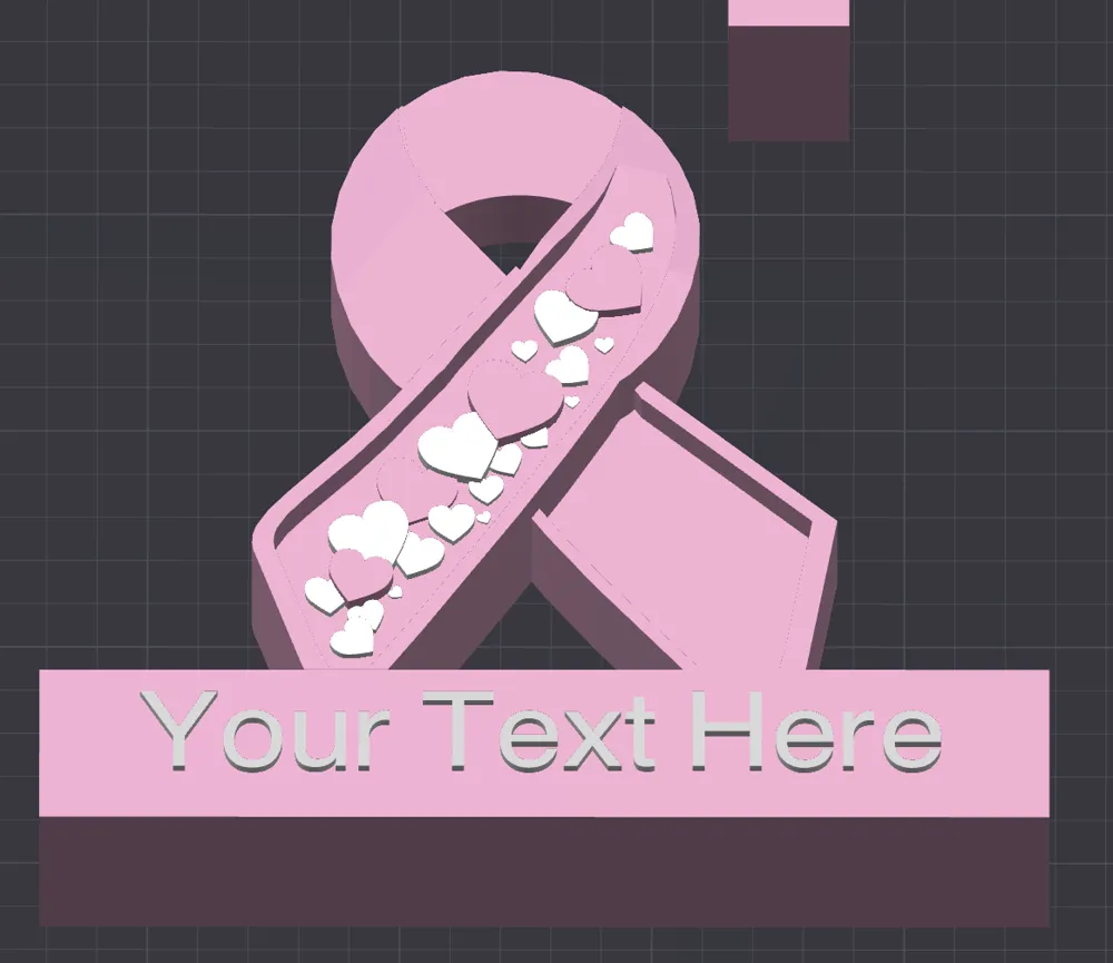 Breast Cancer Ribbon - Free 3D Print Model - MakerWorld