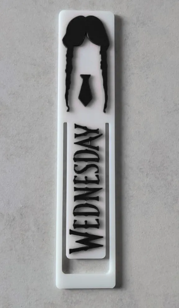 Wednesday Addams bookmark by Sakkez Games - MakerWorld