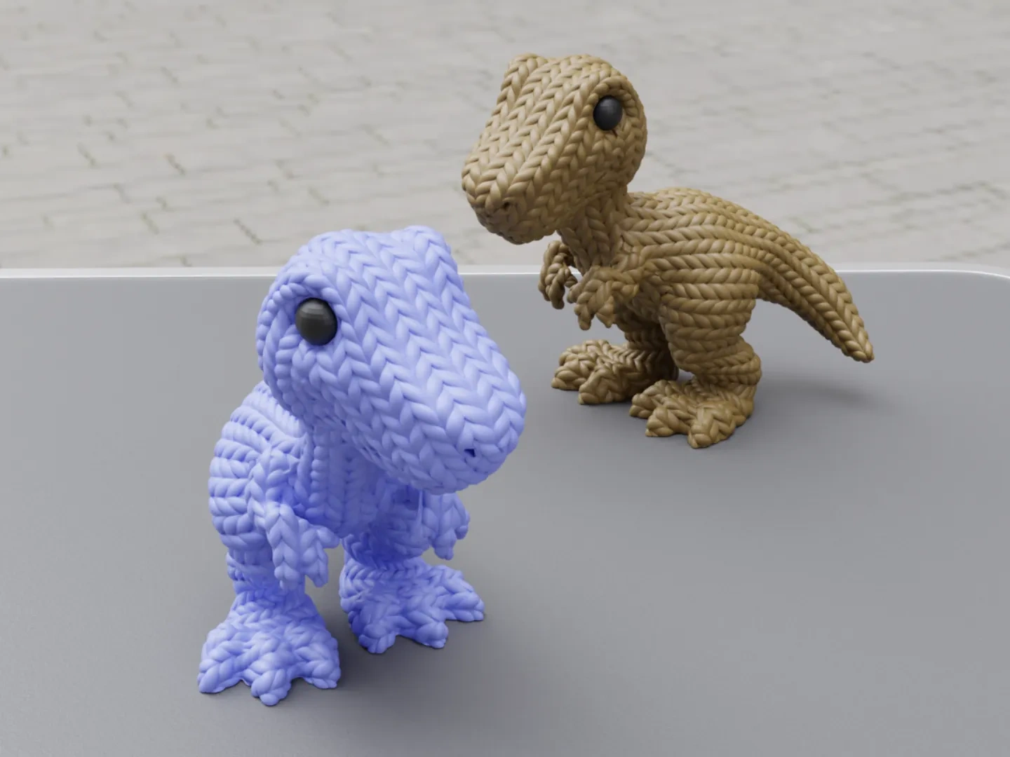 Tiranossauro Rex de Tricô por liupeiyty MakerWorld: Baixe modelos 3D ...