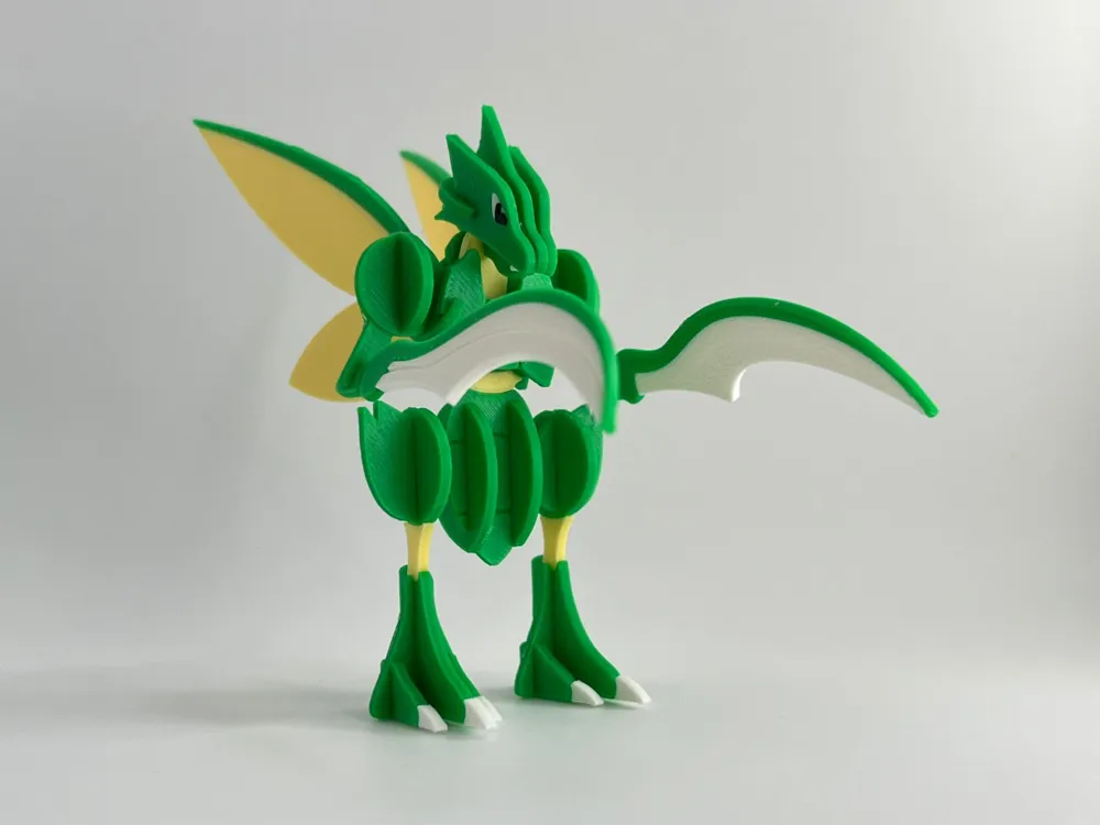 Pokemon #123 - Scyther Kit card - Free 3D Print Model - MakerWorld