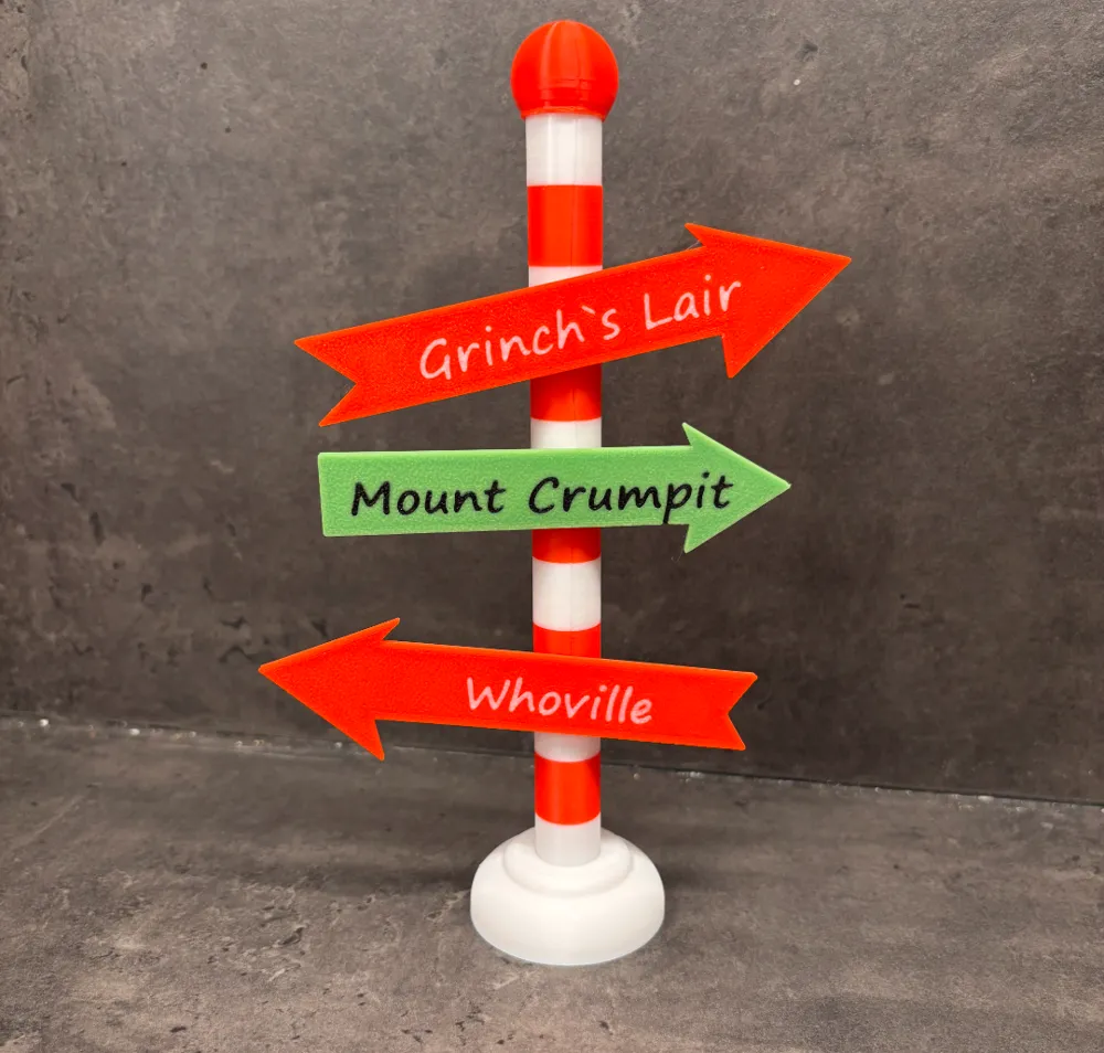 Remake of my design "Grinch Sign & Mount Crumpit" - Free 3D Print Model ...