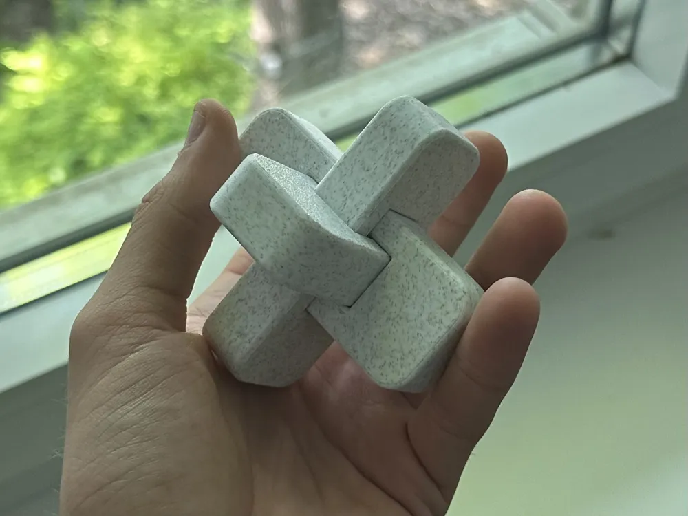3 Piece Infinite Knot Puzzle (Bigger!) - (Easy) - Free 3D Print Model ...