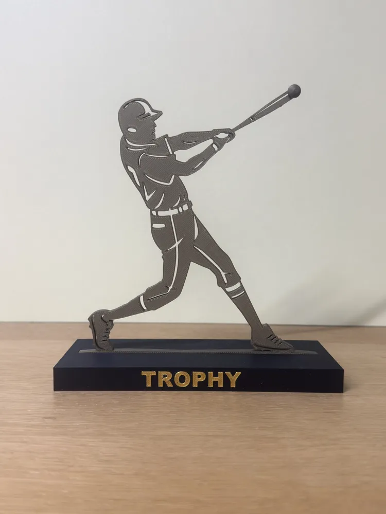 Baseball Trophy - Free 3D Print Model - MakerWorld