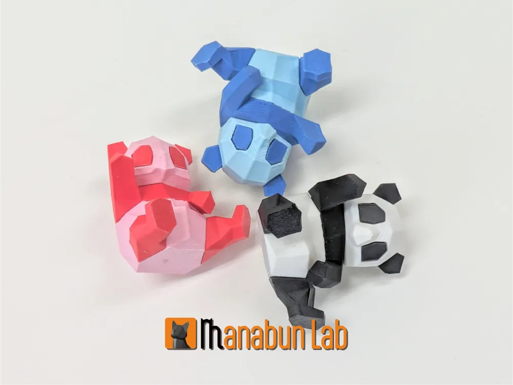 Low Poly Baby Panda Puzzle - Free 3D Print Model - MakerWorld