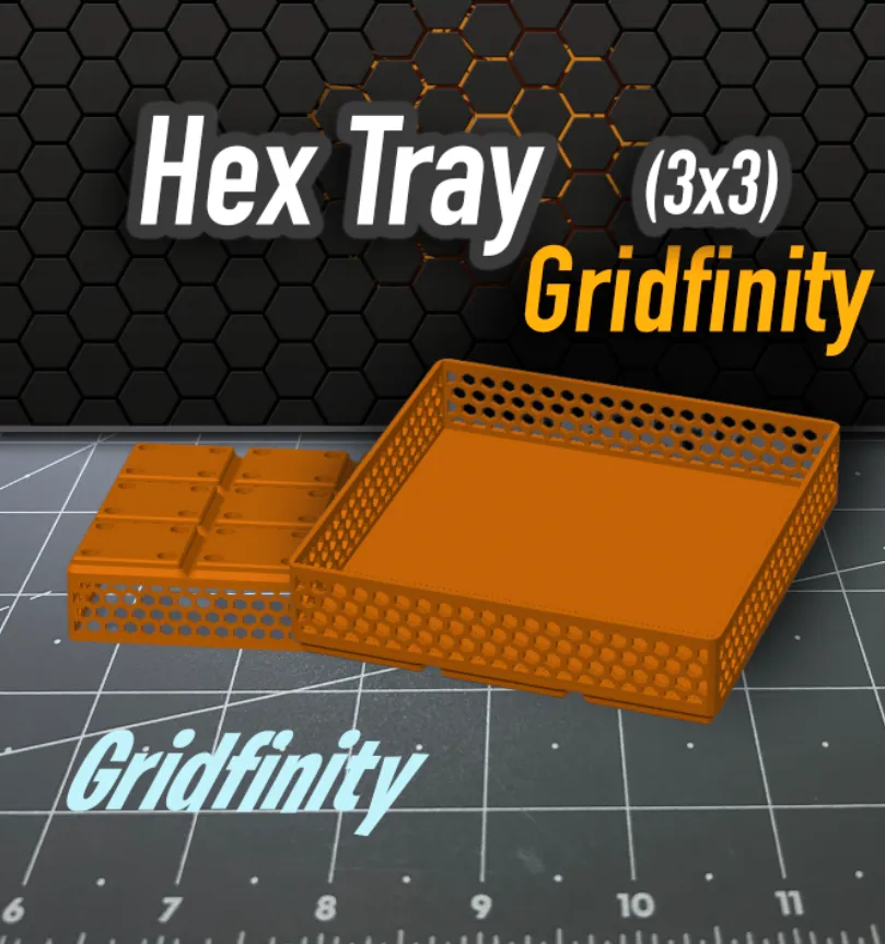 Hex Bin Gridfinity 3x3 by K2_Kevin - MakerWorld