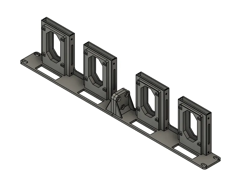 19-inch rack mount for 4x RasPi + 4x SSD's - Free 3D Print Model ...