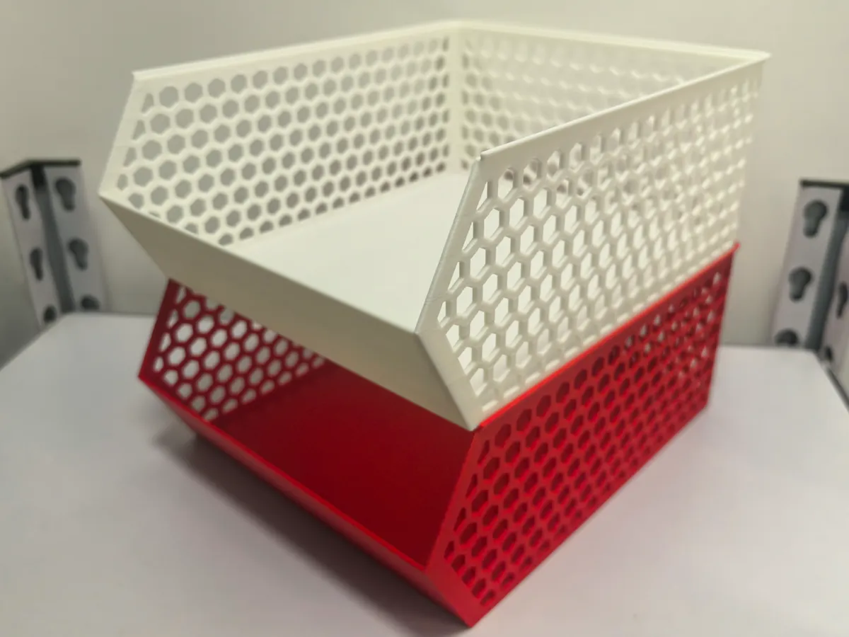 U-shaped Slanted Opening Stackable Box (Extra Large) - Free 3D Print ...
