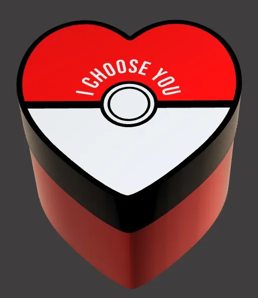 Pokemon Gift Box - Valentines by Geek3Designs - MakerWorld