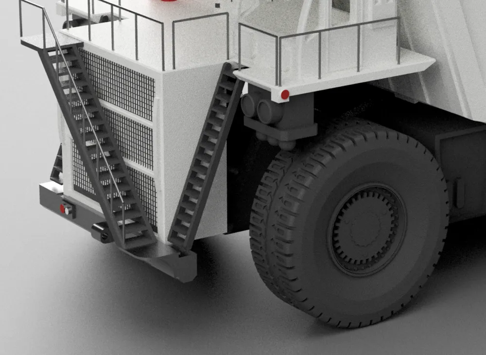 Liebherr T284 mining Dump Truck- Fully 3D printable (version without ...