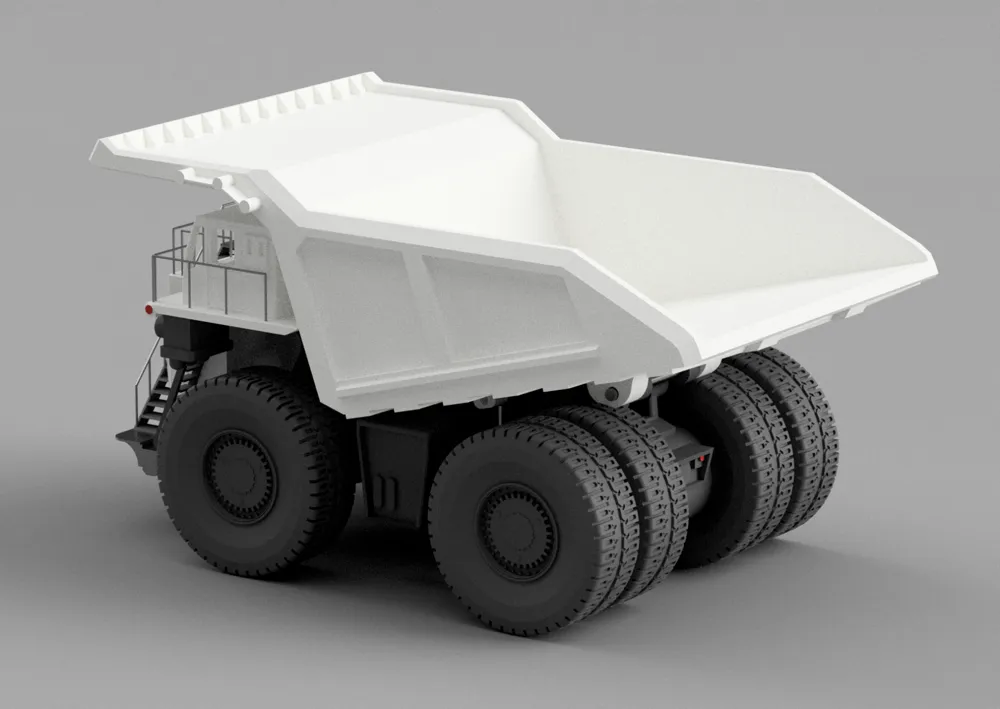 Liebherr T284 mining Dump Truck- Fully 3D printable (version without ...