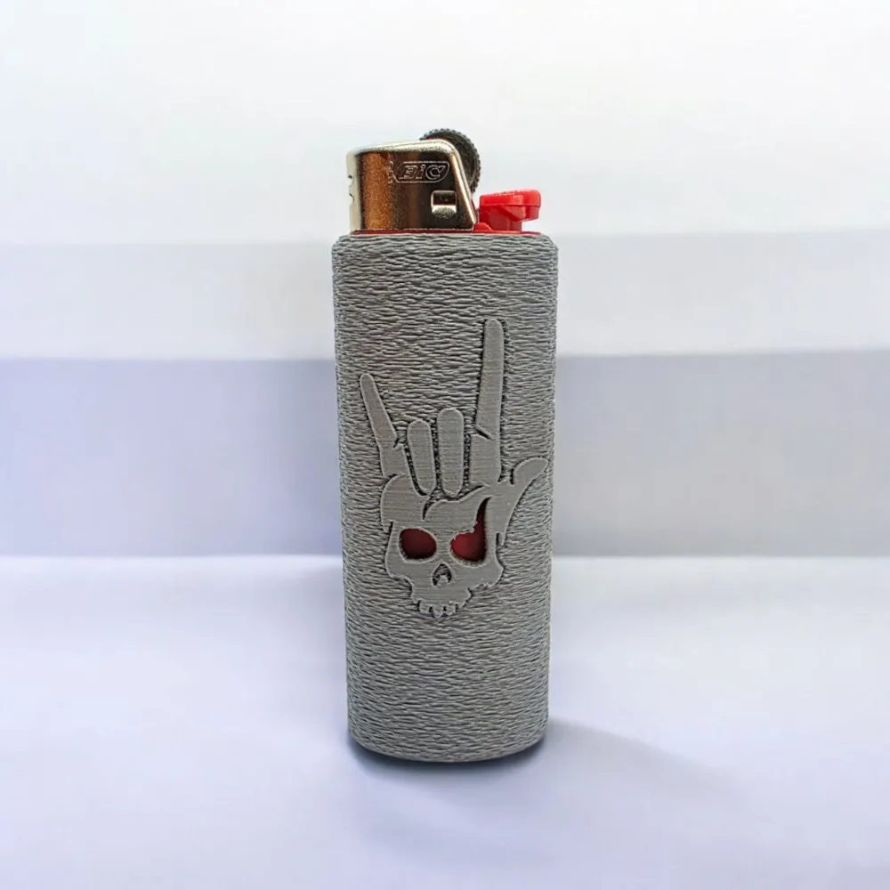 Skull Hand Bic Sleeve - Free 3D Print Model - MakerWorld