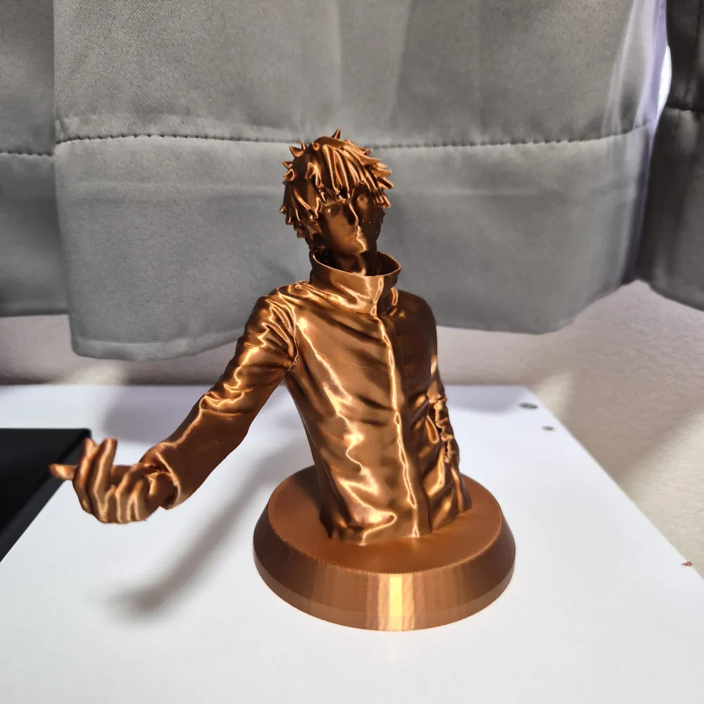 Jujutsu Kaisen Satoru Gojo Bronze Statue - Free 3D Print Model - MakerWorld