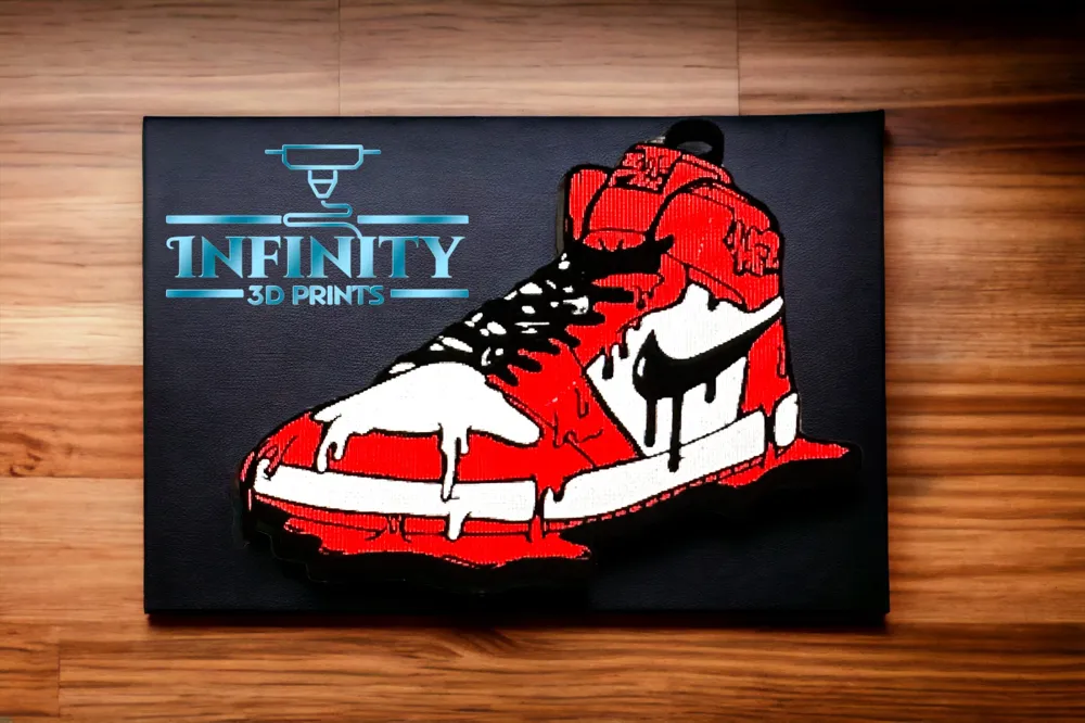 DRIPPY JORDAN SHOE KEYCHAIN #4 by Infinity 3D Prints - MakerWorld