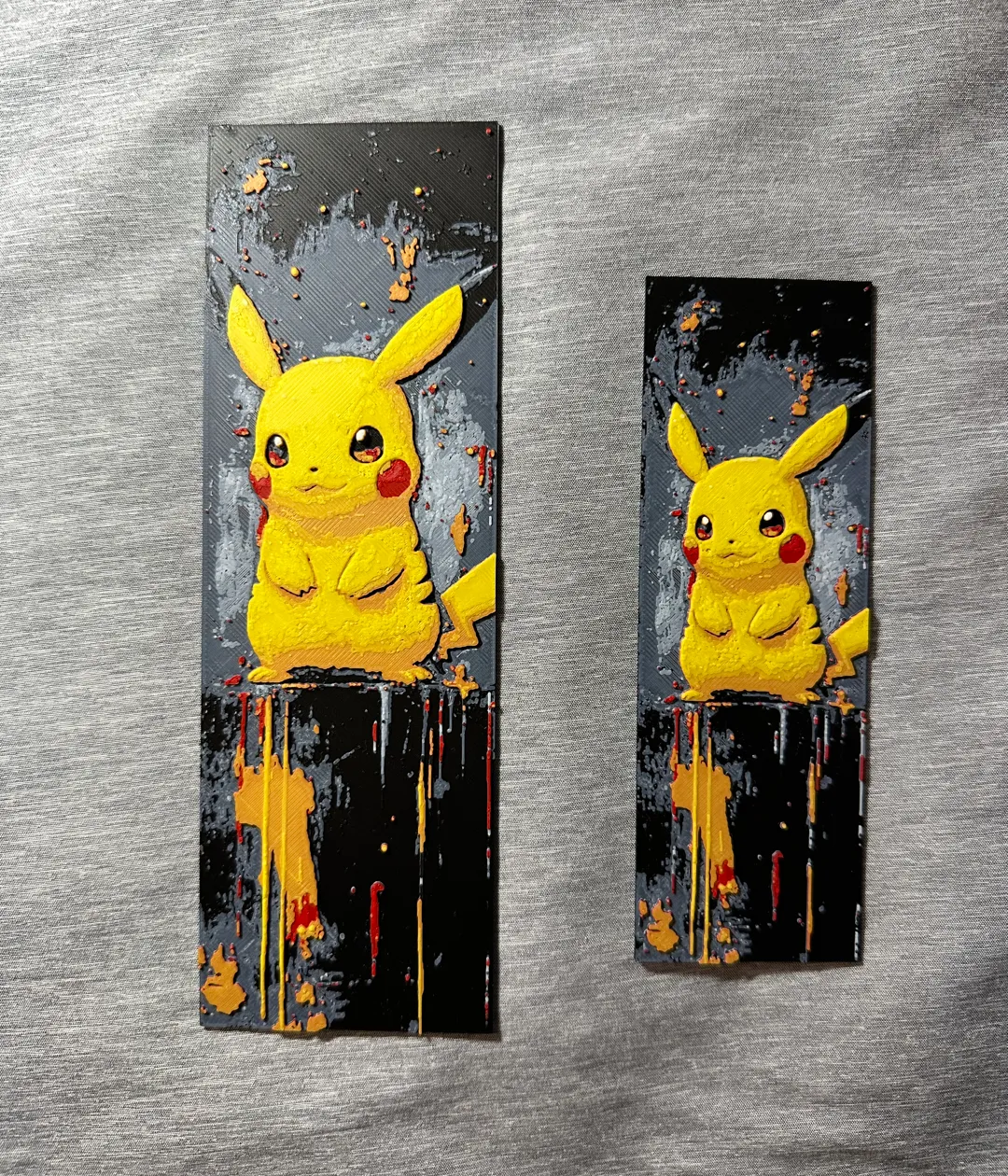 Pikachu Hueforge Bookmark - 2 sizes - Free 3D Print Model - MakerWorld