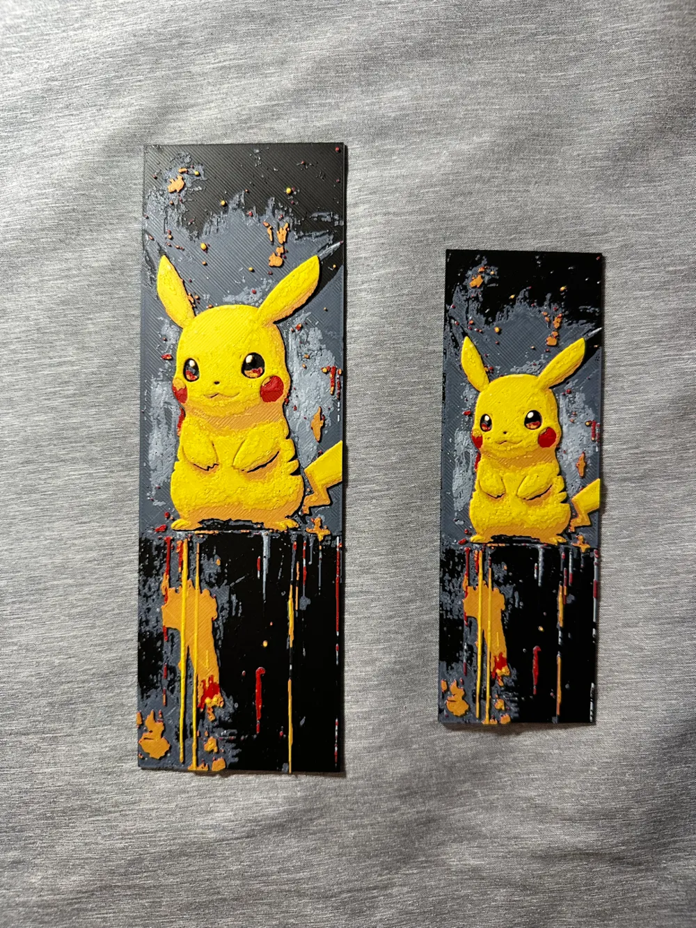 Pikachu Hueforge Bookmark - 2 sizes - Free 3D Print Model - MakerWorld