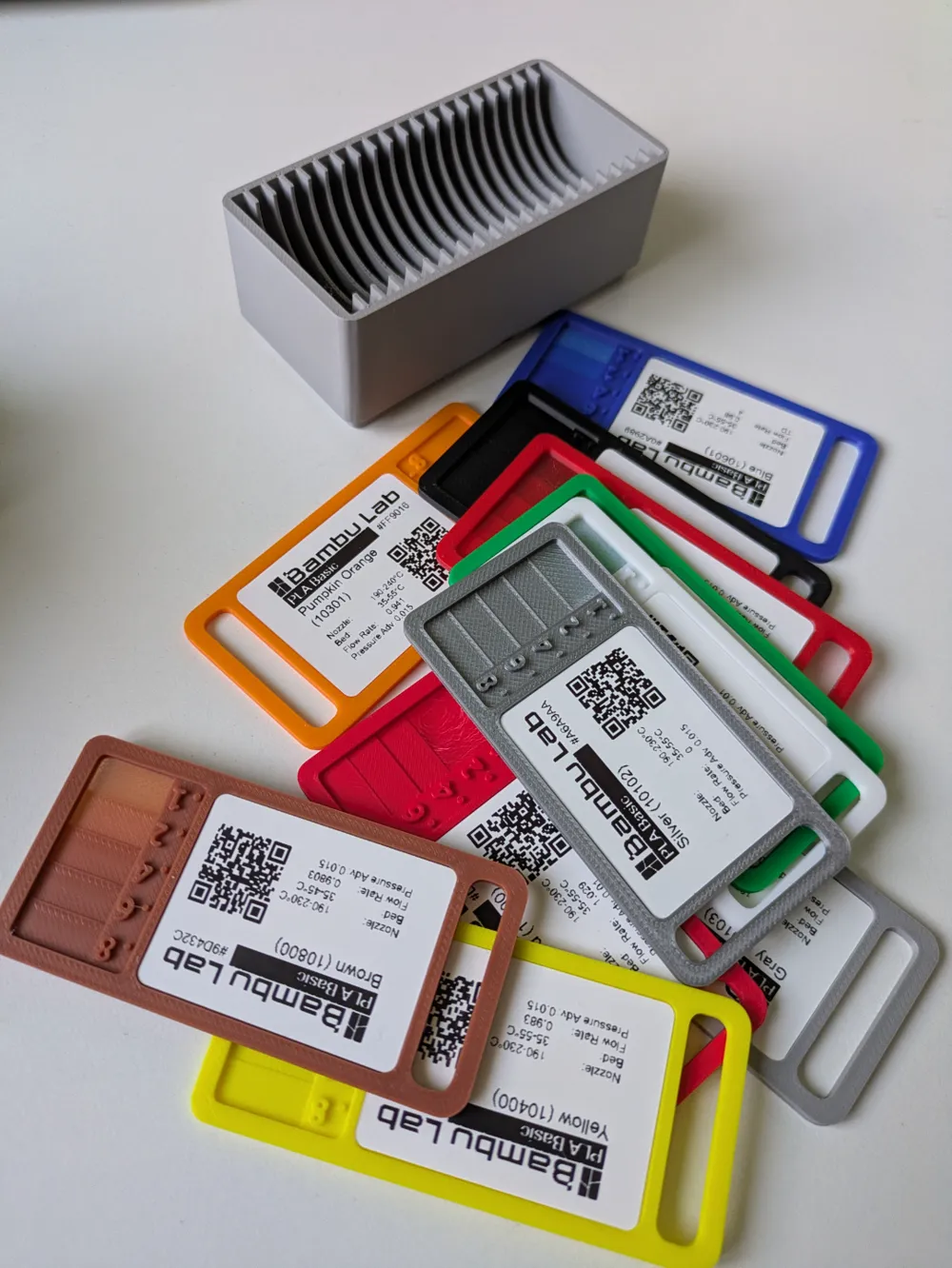 Filament Swatch System vertical storage GRIDFINITY by Dognobs MakerWorld: Download Free 3D Models