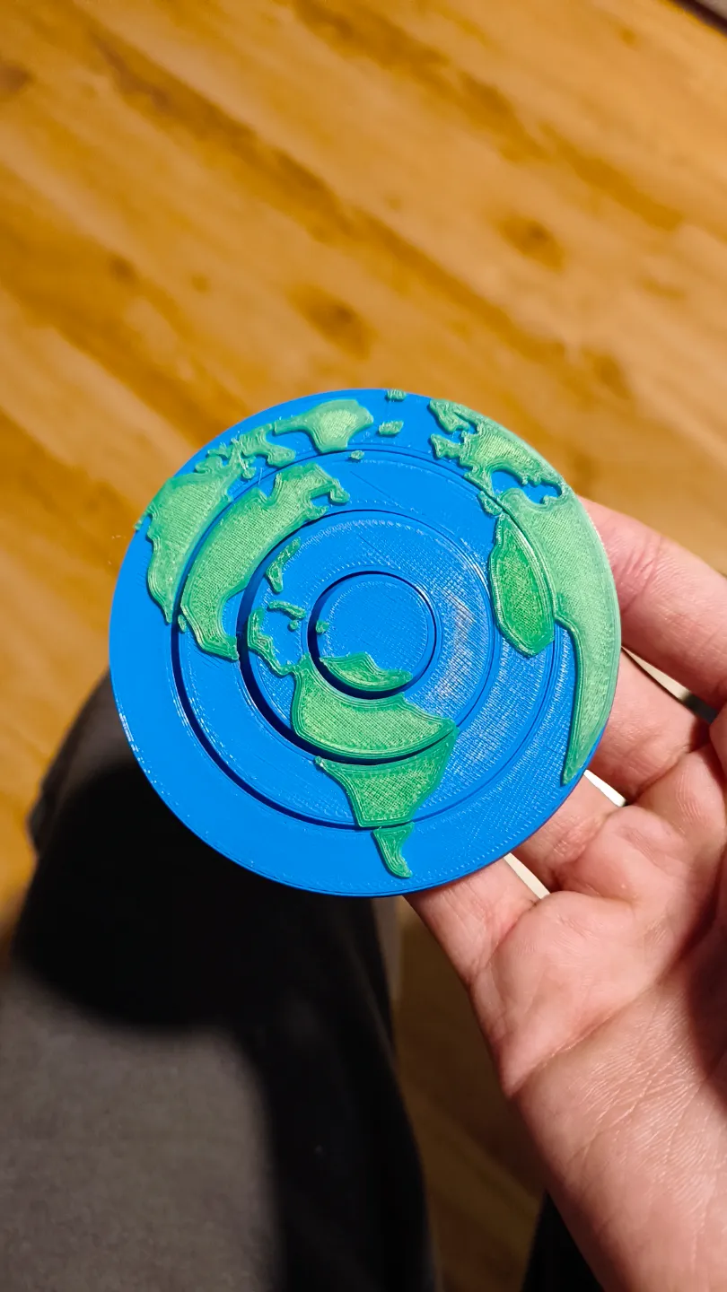 Earth fidget puzzle by Tymo - MakerWorld