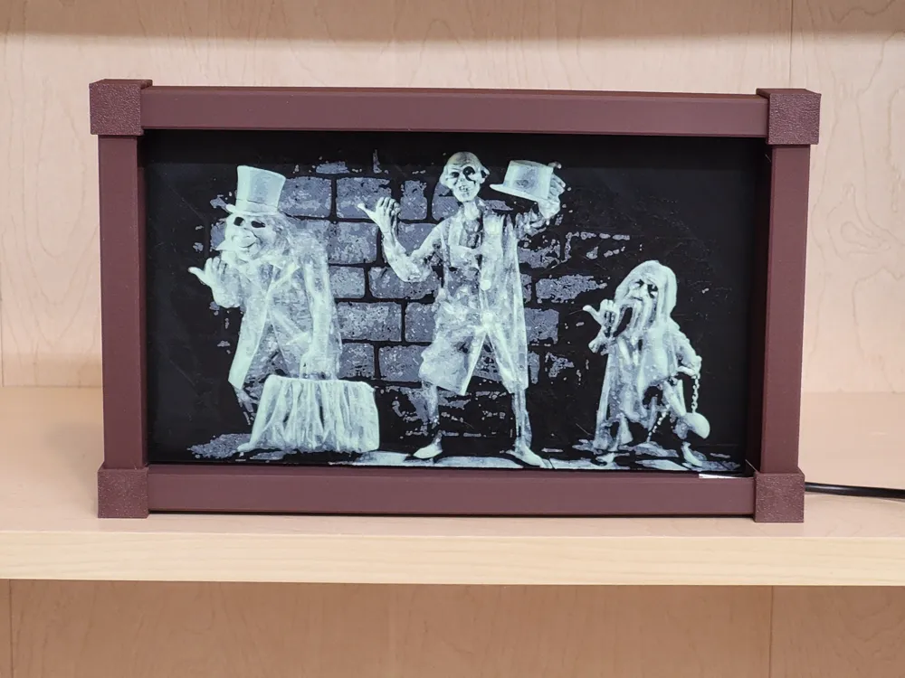 Black light frame for glow-in-the-dark prints by cjbnc MakerWorld ...