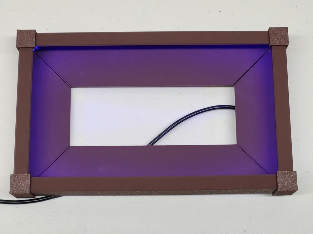 Black light frame for glow-in-the-dark prints by cjbnc MakerWorld ...