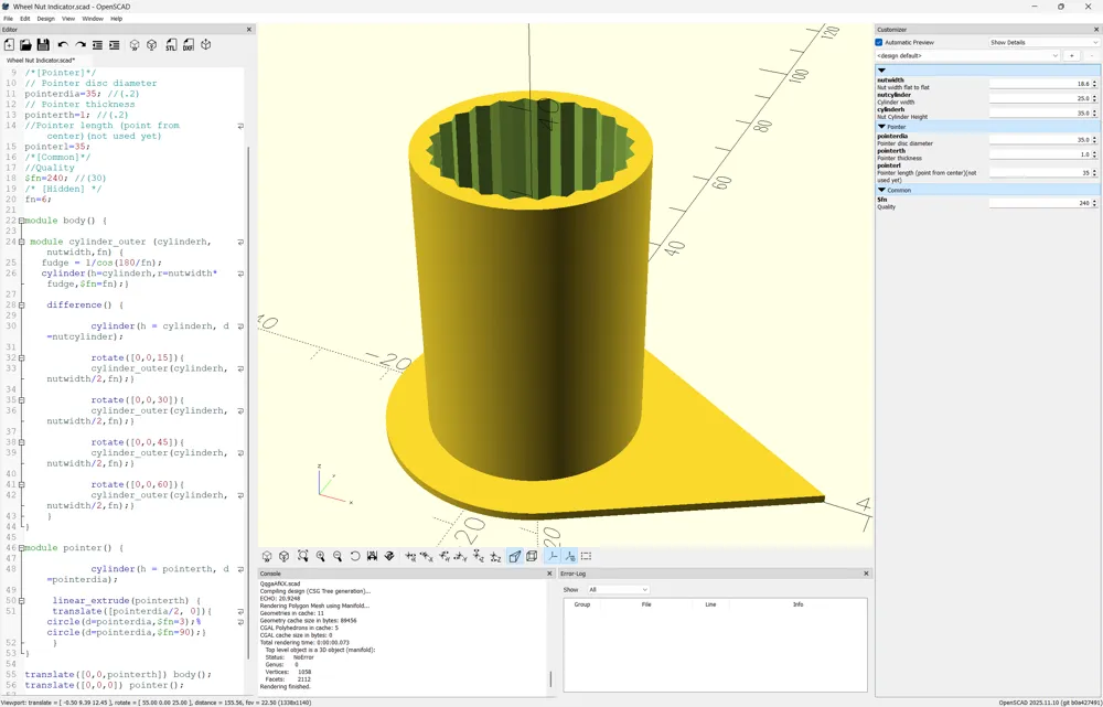 Wheel nut indicator - Free 3D Print Model - MakerWorld