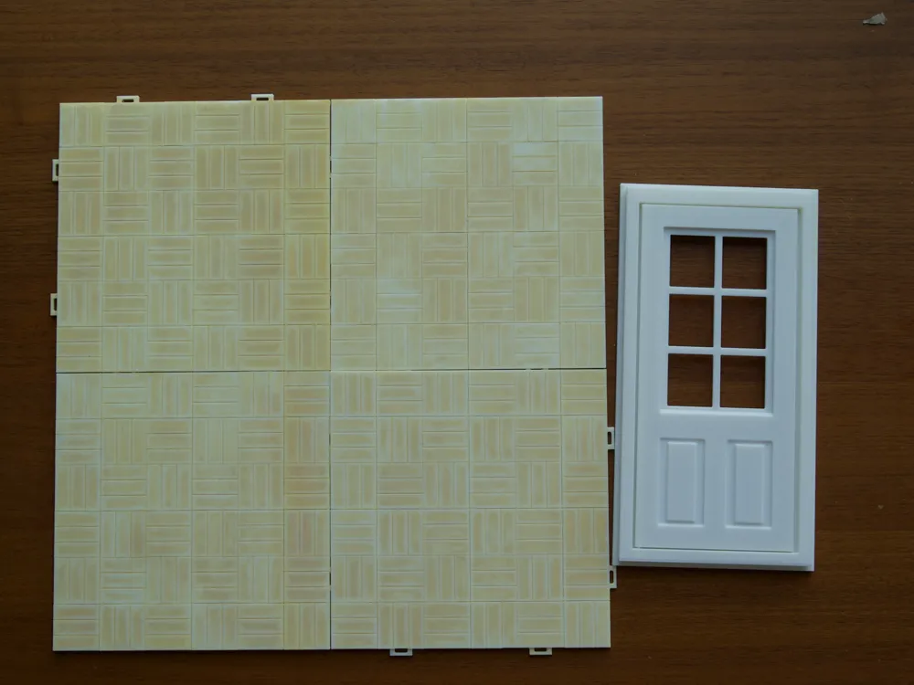 Modular Expandable Wooden Floor Miniature Flooring by Printed a mini ...