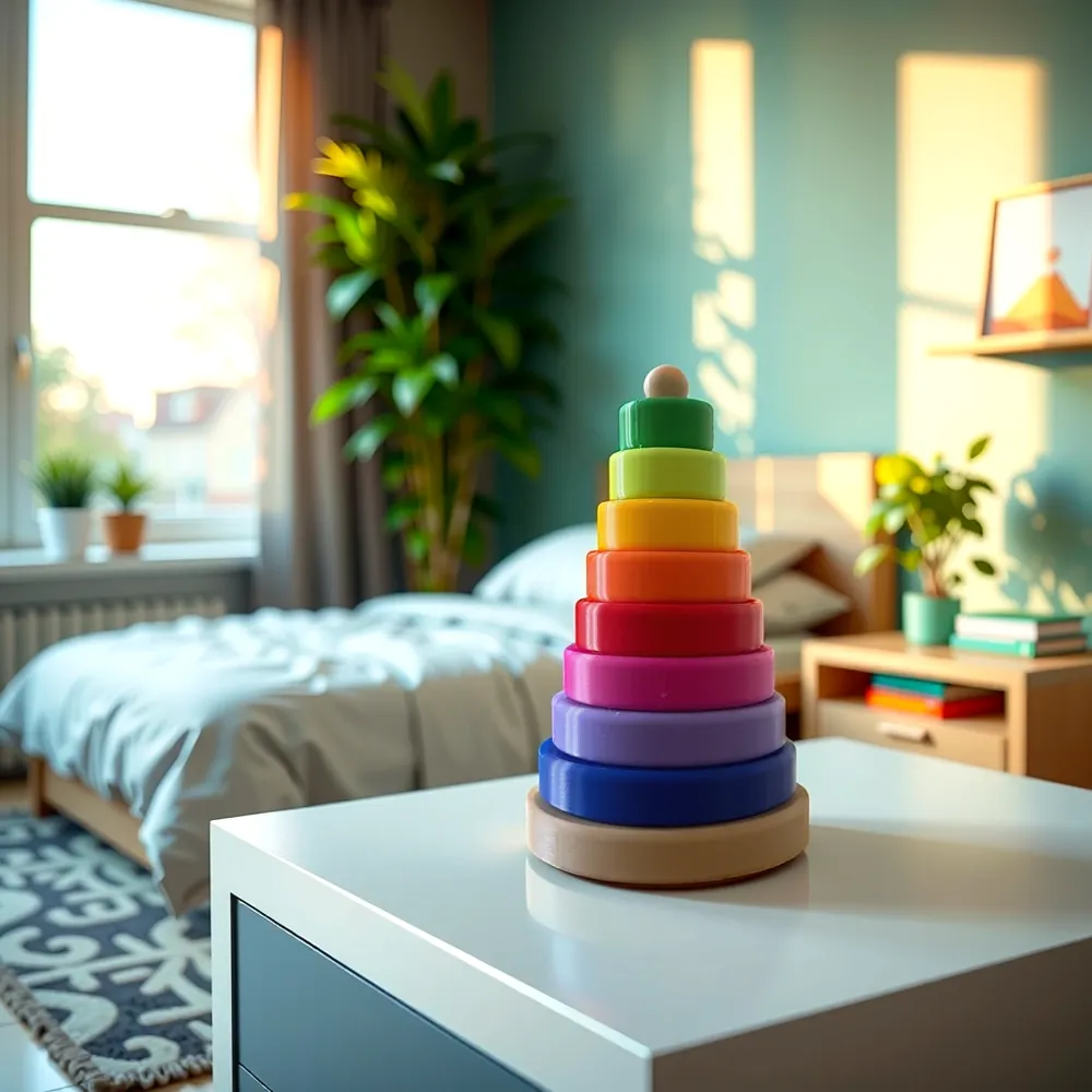 Stackable Rings Tower, Baby’s First Precision Game by CutMaster ...