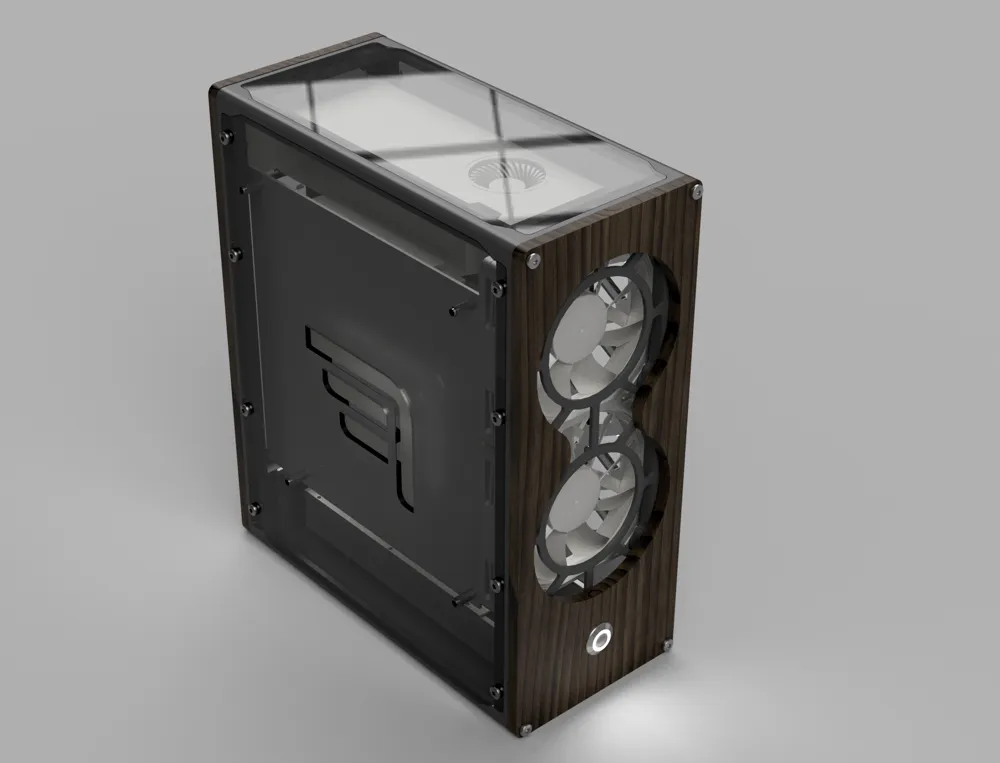 4TF MKiii - ITX PC Case with LP GPU support - Free 3D Print Model ...