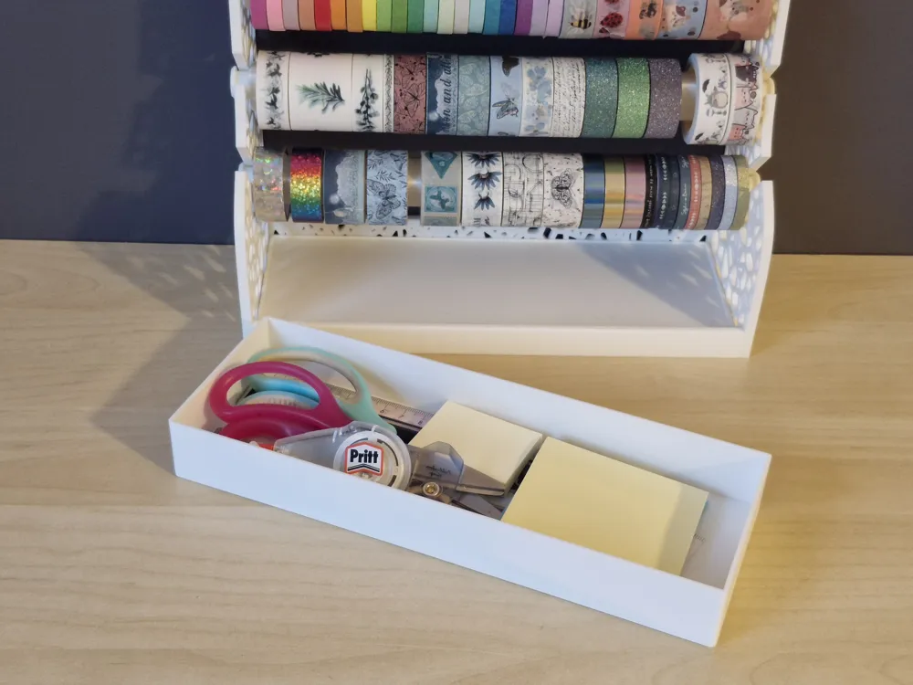 Washi tape rotating dispenser - Free 3D Print Model - MakerWorld