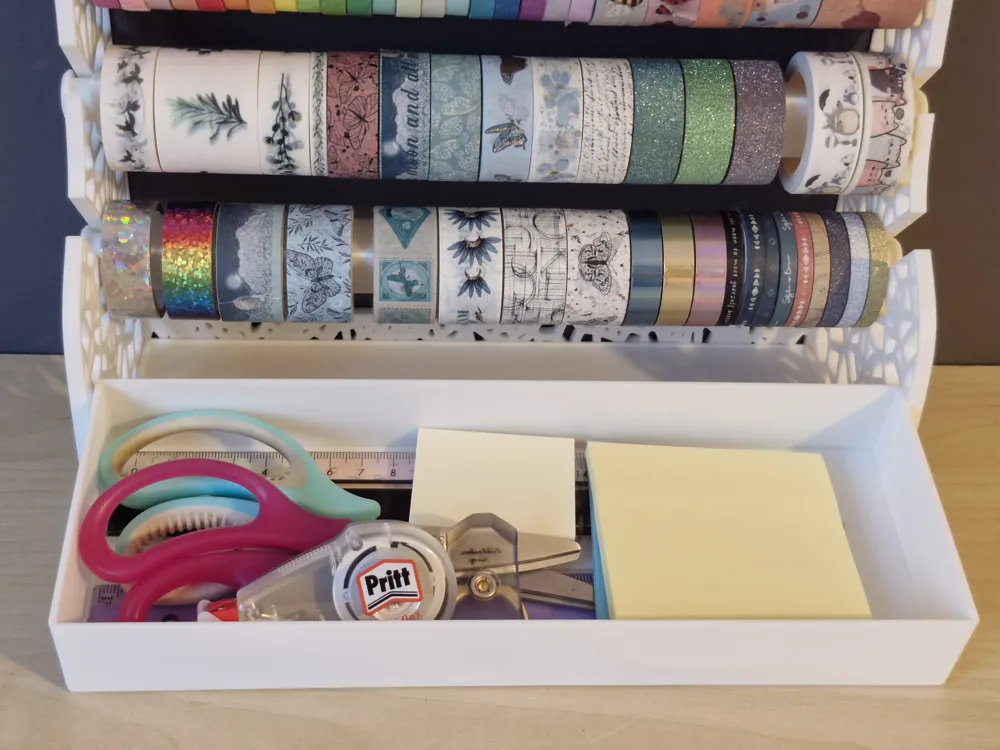 Washi tape rotating dispenser - Free 3D Print Model - MakerWorld