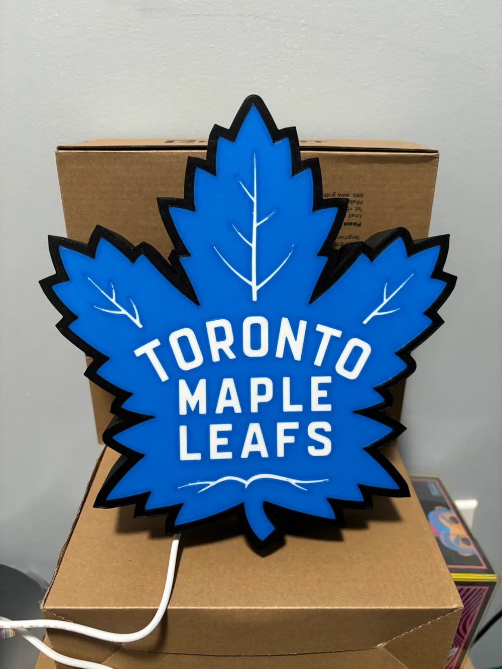 Toronto Maple Leafs Light Box - Free 3D Print Model - MakerWorld