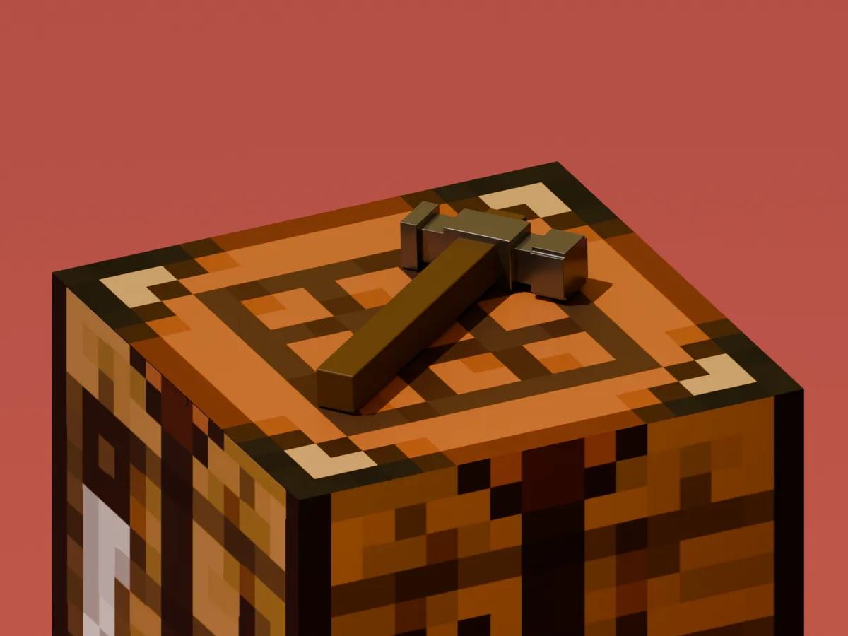Martillo de artesanía - Película de Minecraft - Modelo de impresión 3D ...