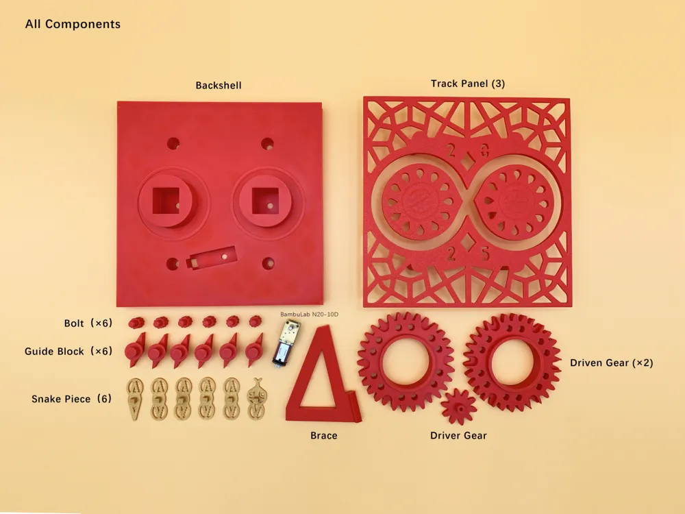 Golden Serpent’s Spring Promenade by WangRY MakerWorld: Download Free ...