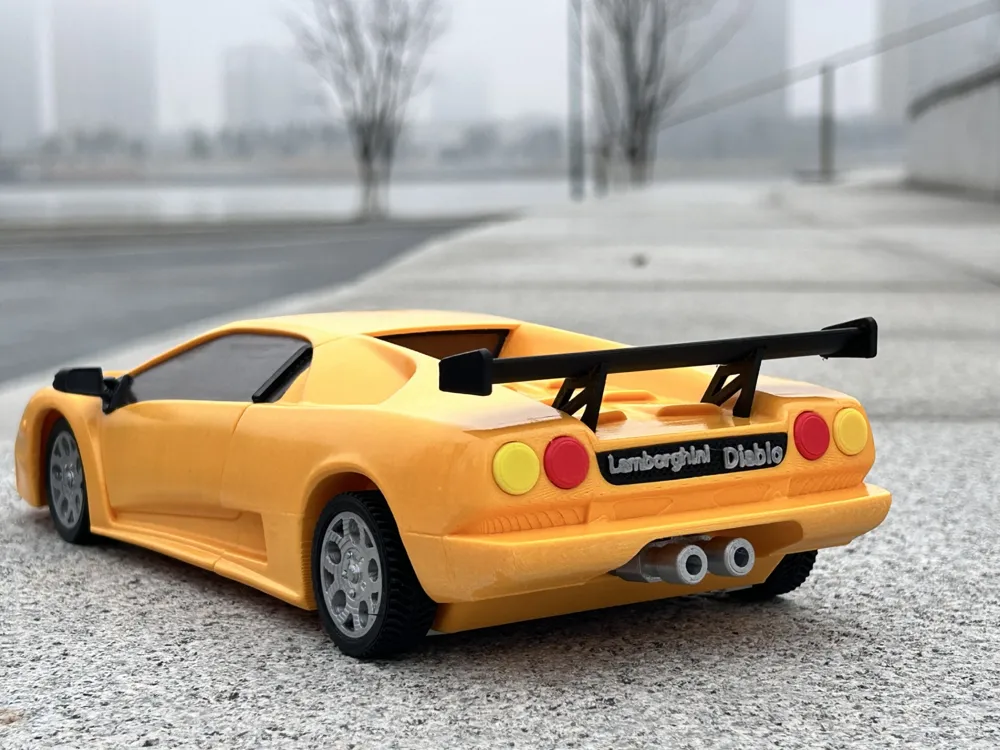 Historic Car Lamborghini Diablo Supercar - Static Version - Free 3D ...