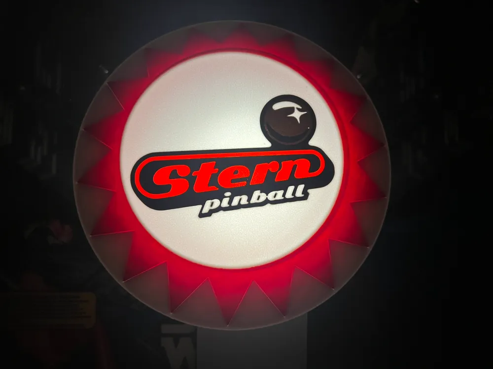 Stern Pinball Pop Bumper Lightbox / Lamp by Richie Rich Richie Rich ...