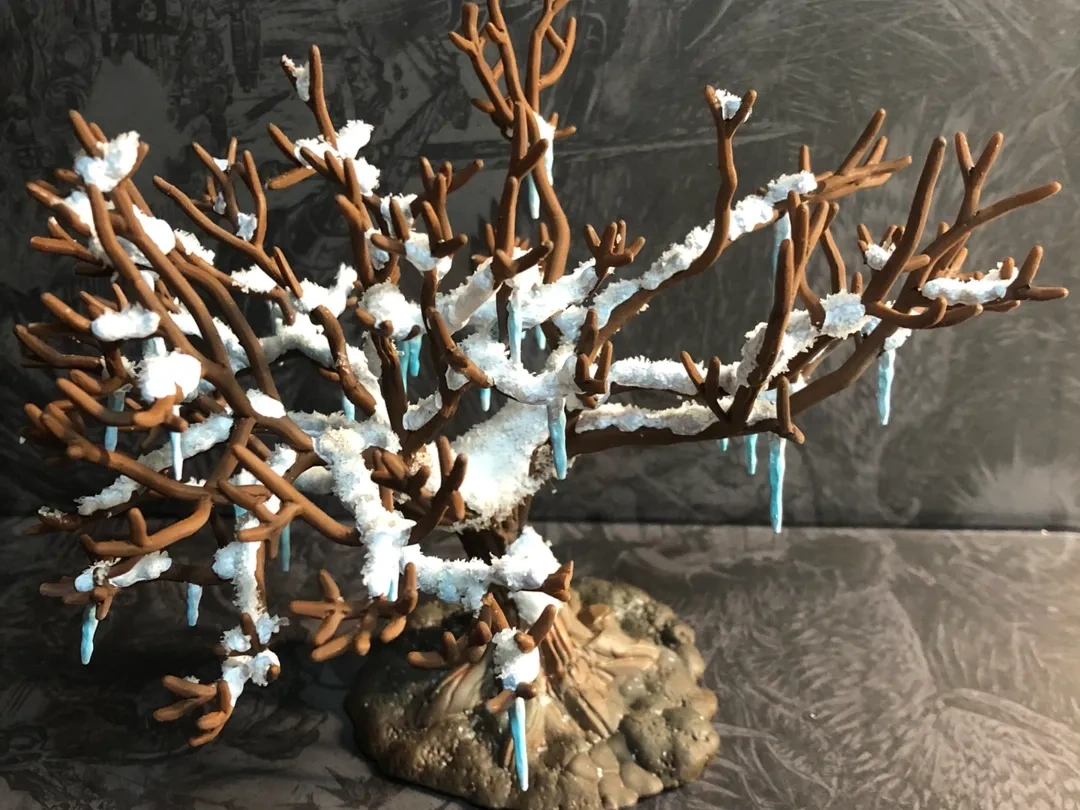 Snow-covered dead tree by pokemon player - MakerWorld