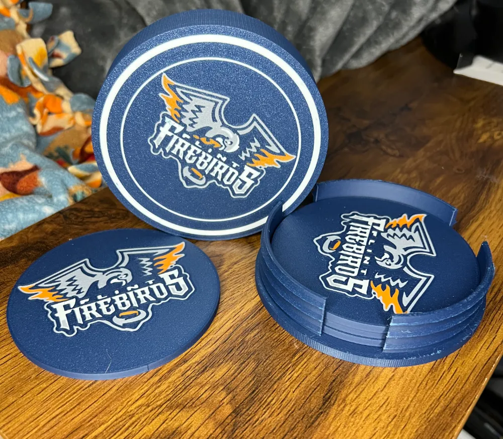 Flint Firebirds Coaster Set by Aviator 3D Printing MakerWorld: Download ...