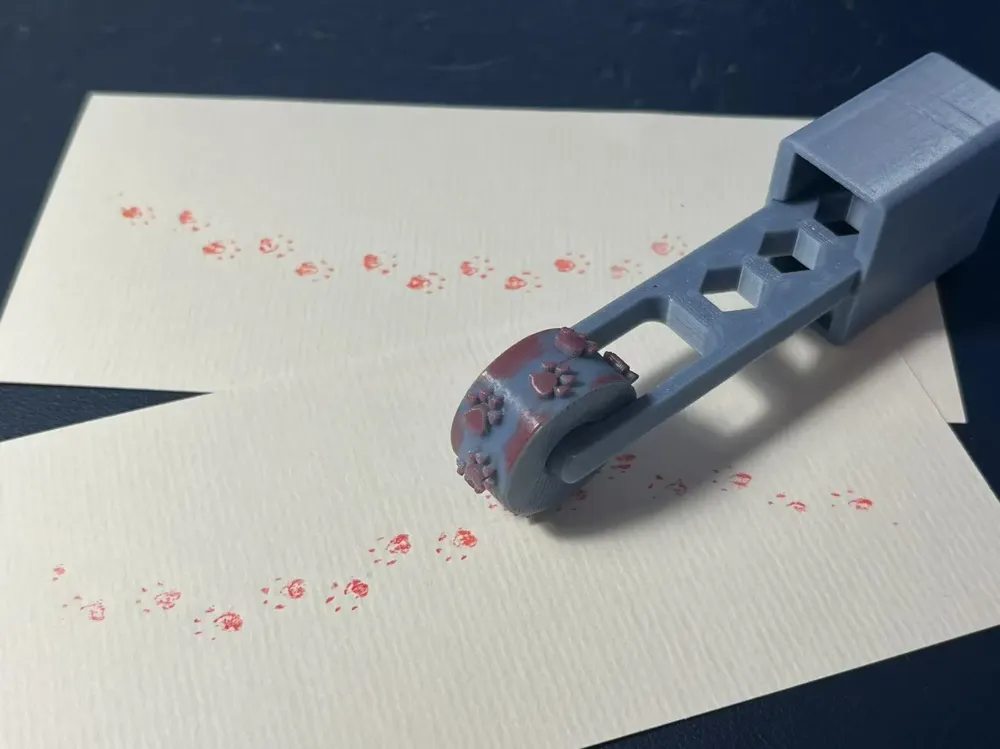 Paw Print Rolling Stamp, Footprint, Claw Print, Cat Paw, Dog Paw ...