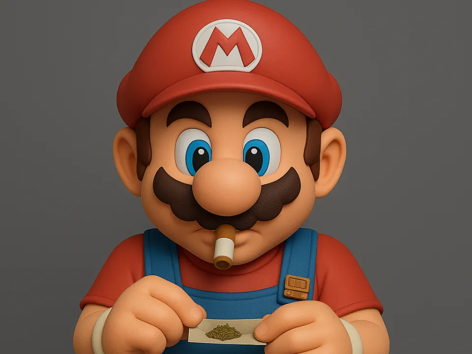 Happy Mario with a Cigarette by soplaodani MakerWorld: Download Free 3D ...