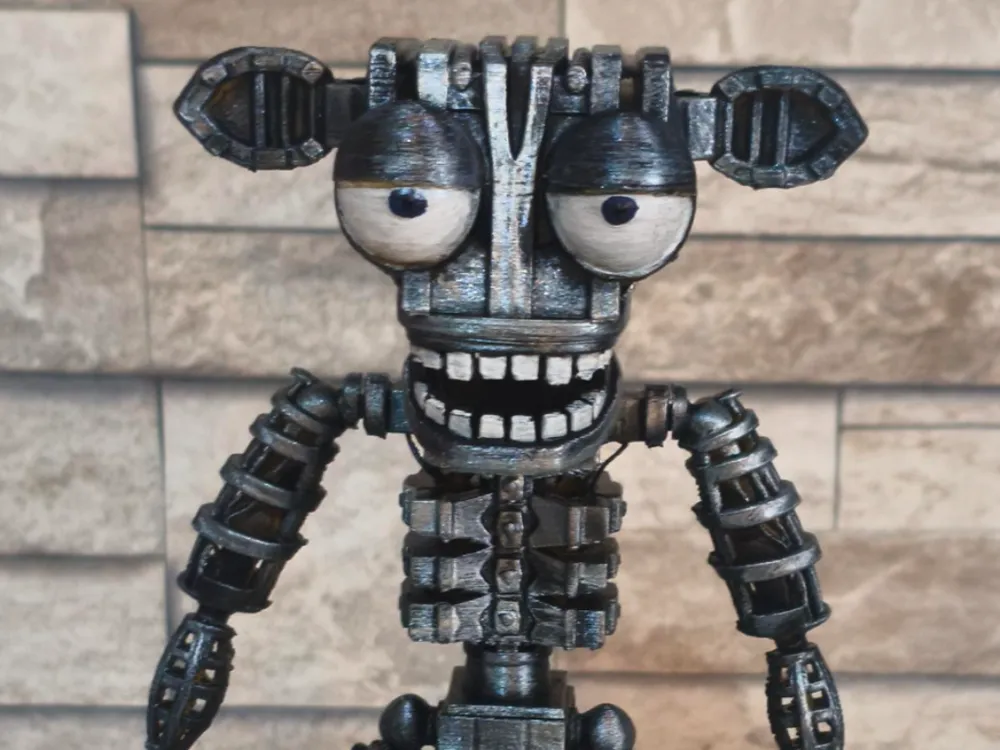 FNAF 2 Endoskeleton Funko Style Figure - Free 3D Print Model - MakerWorld