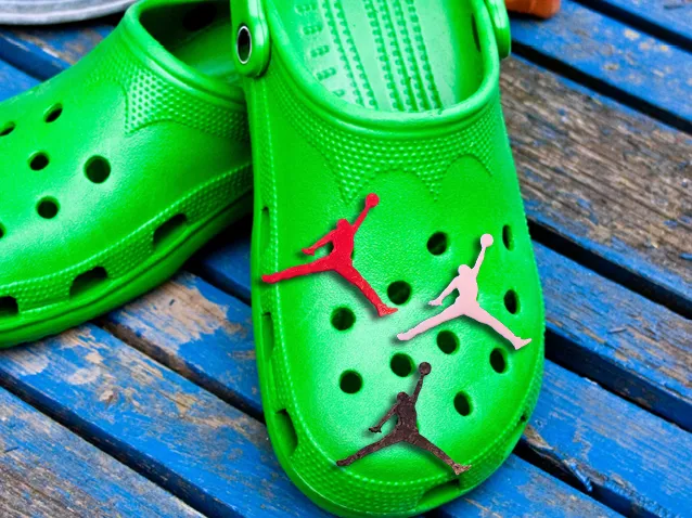 Jordan Logo Croc Shoe Charm (Jibbitz) by sidbarret007 - MakerWorld