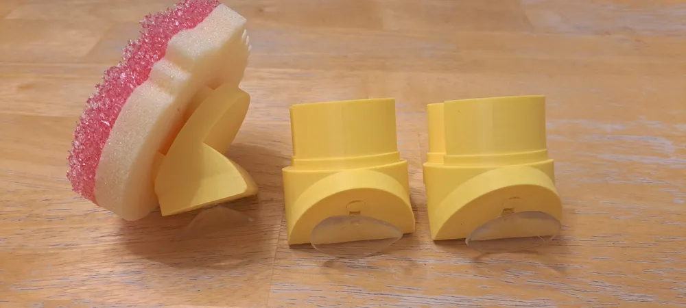 Scrub Daddy With Suction Cup - Free 3D Print Model - MakerWorld