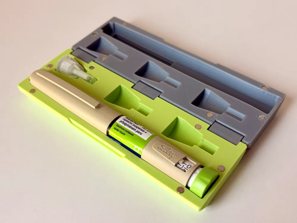 Insulin Pen Case: Magnetic & Travel-Ready - Free 3D Print Model ...