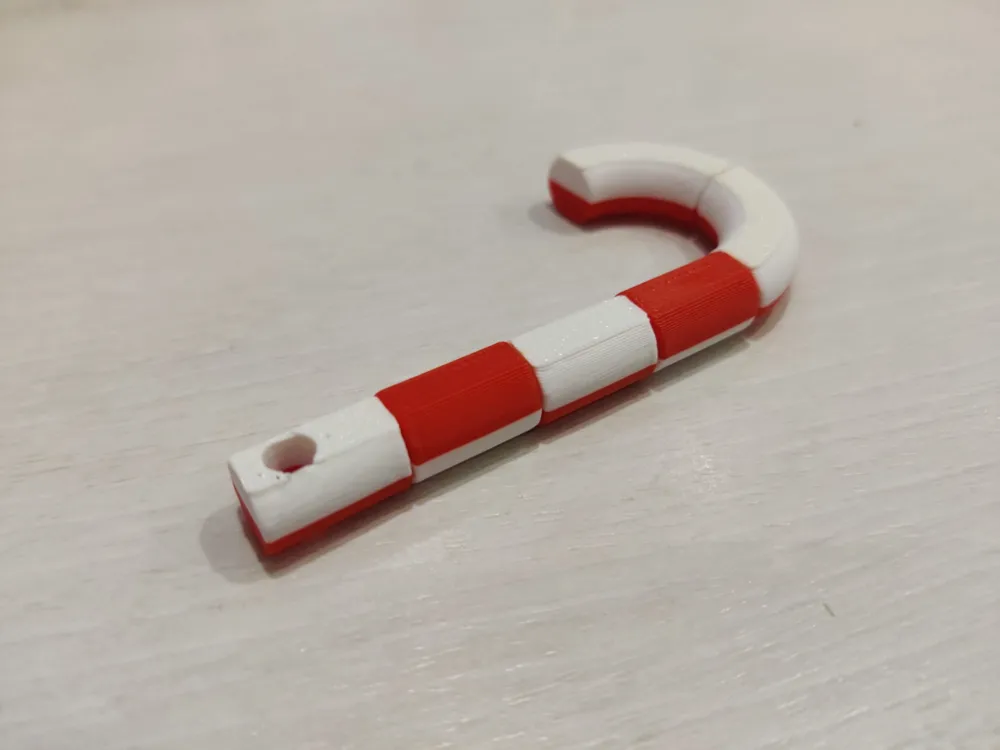 Candy Cane Keychain Fidget - Print in Place! - Free 3D Print Model ...