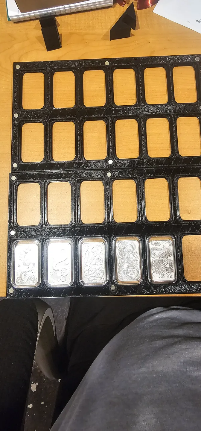 1oz Standard Silver Bar Display by $abatage88 - MakerWorld